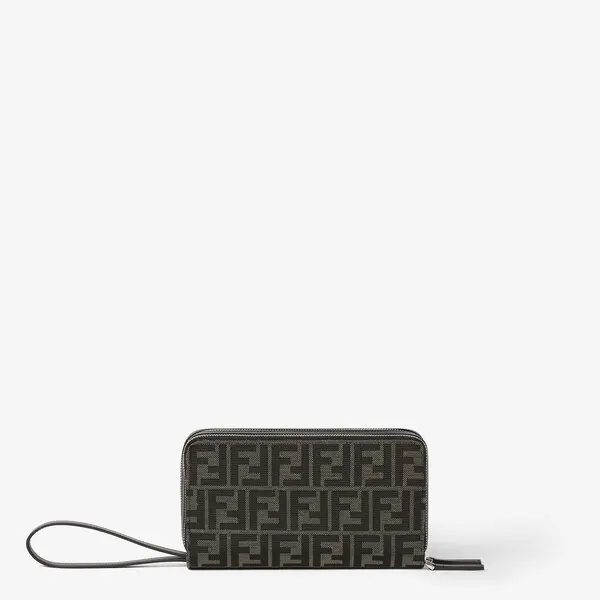 Fendi Standing Clutch Ff Zucca Jacquard Pouch